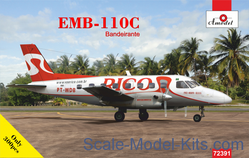 Embraer EMB-110C Bandeirante-Amodel plastic scale model kit in 1:72 ...