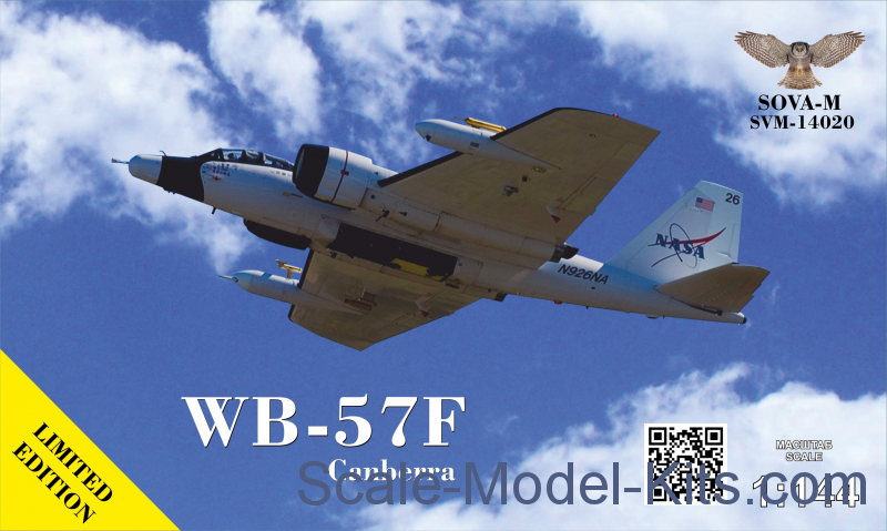 Sova Model - WB-57F Canberra reconnaissance aircraft - plastic scale ...
