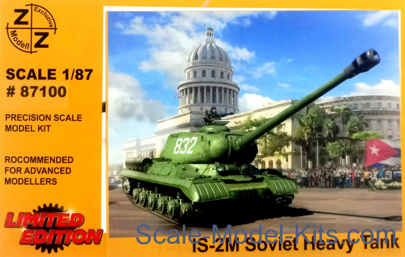 IS-2M Soviet heavy tank-ZZ Modell plastic scale model kit in 1:87 scale ...